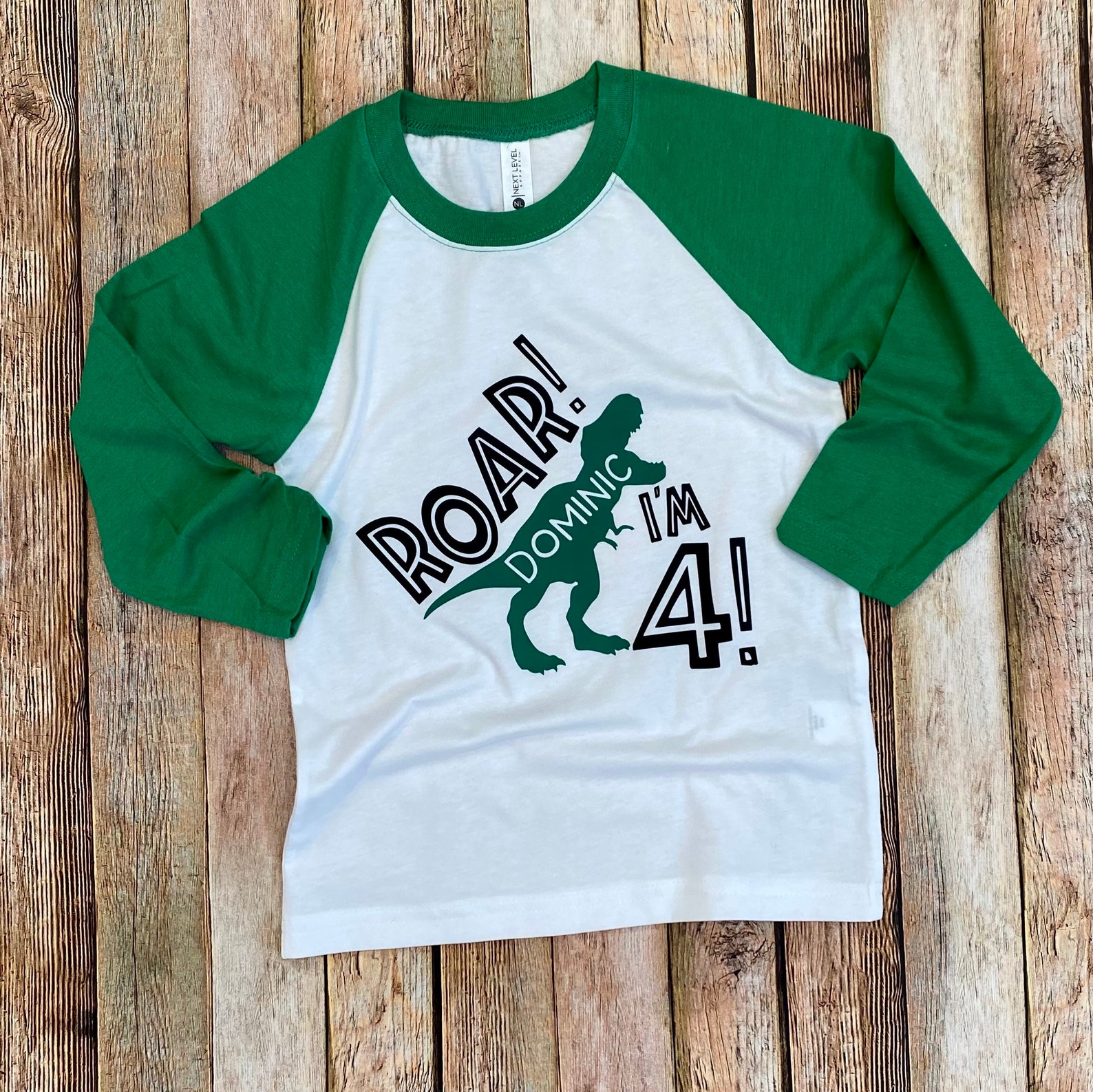 ROAR Im 4 Shirt Dinosaur Birthday Shirt T Rex Shirt Fourth - Etsy