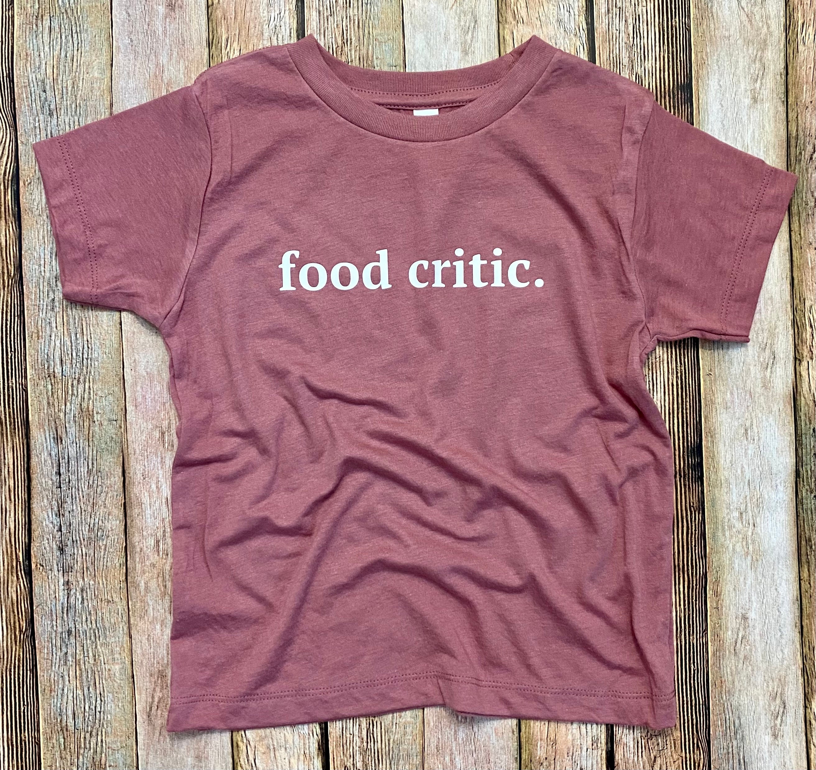 Food Critic Picky Eater Shirt Funny Toddler Shirt Toddler - Etsy