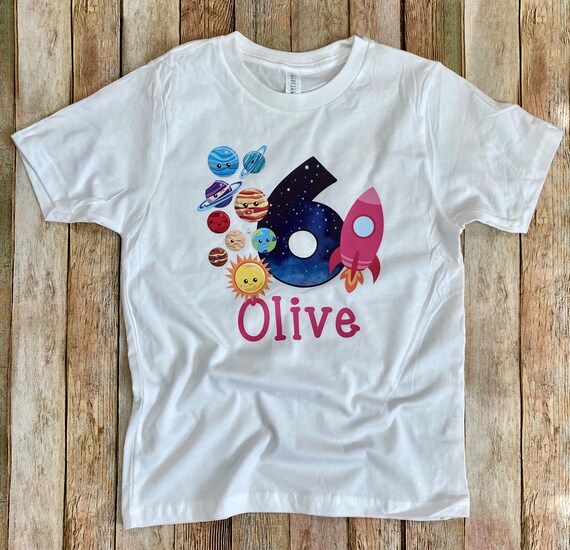 Space Themed Birthday Planet Birthday Shirt Outer Space - Etsy