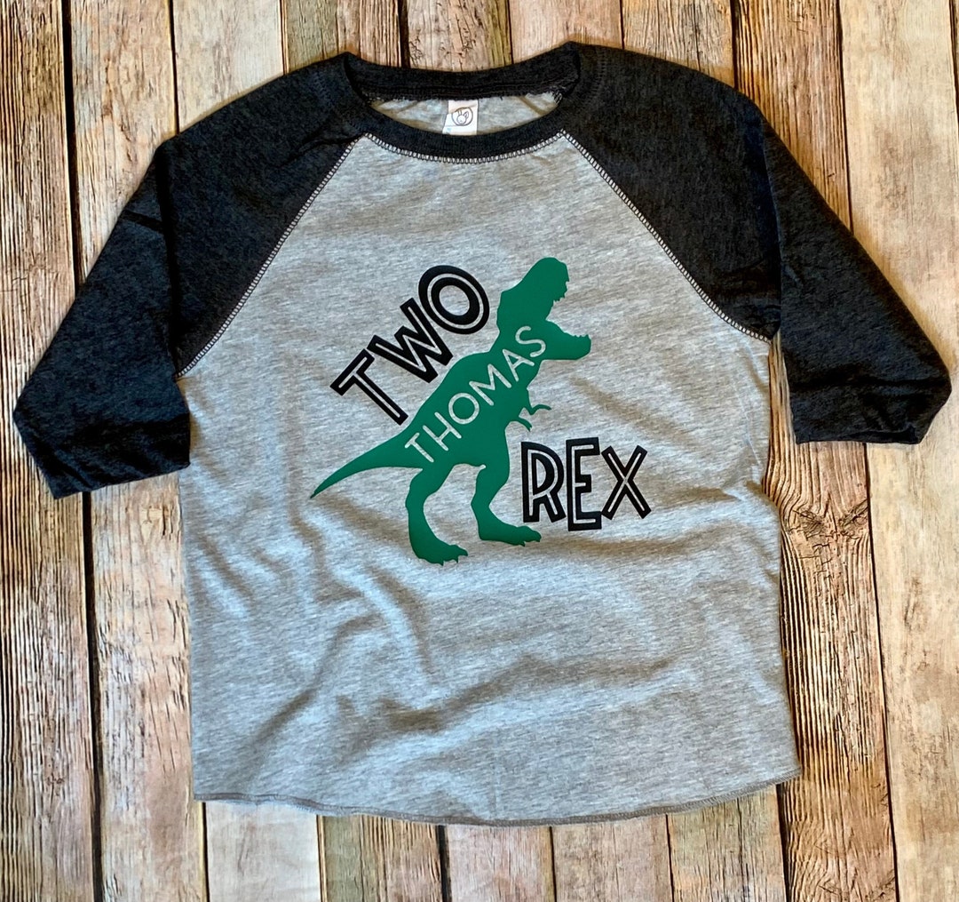 Two Rex Shirt, Two Rex Birthday Shirt, Dinosaur Birthday Shirt, Second ...