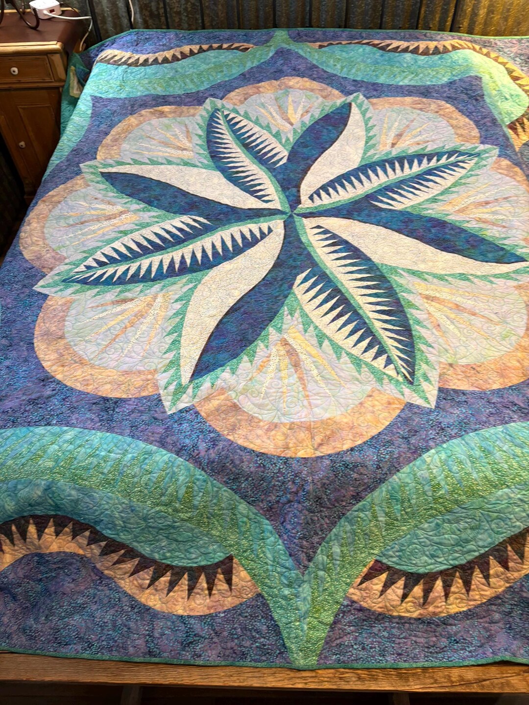 Fire Hosta Pattern by Quiltworx.com - Etsy