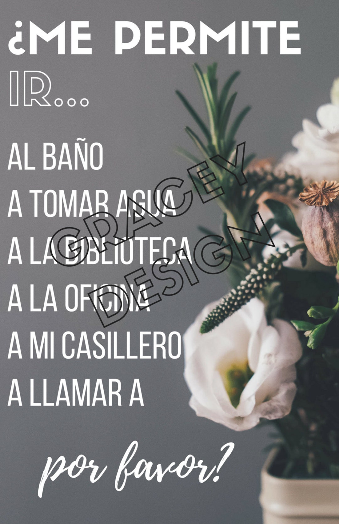 Spanish Classroom Poster PDF - Etsy