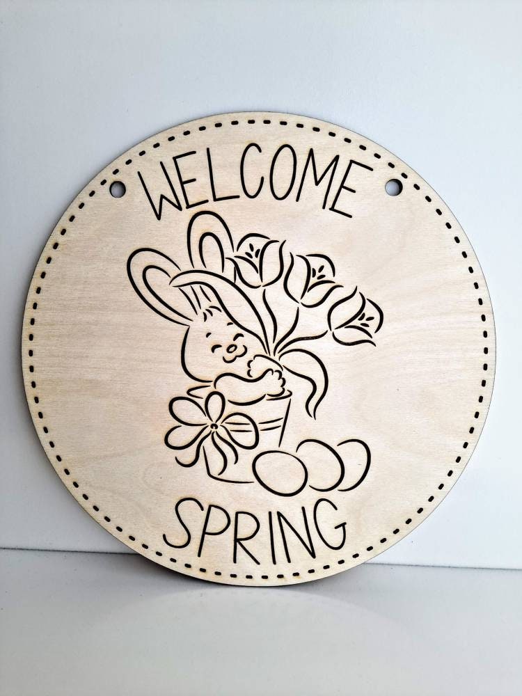 Hanging Sign SVG - Spring-themed Welcome Sign - Now With 5 Styles ...