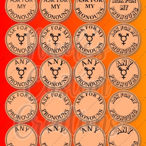 Lgbtq/pronoun Pin Svgs ask My Pronouns, ask for My Pronouns, and any ...