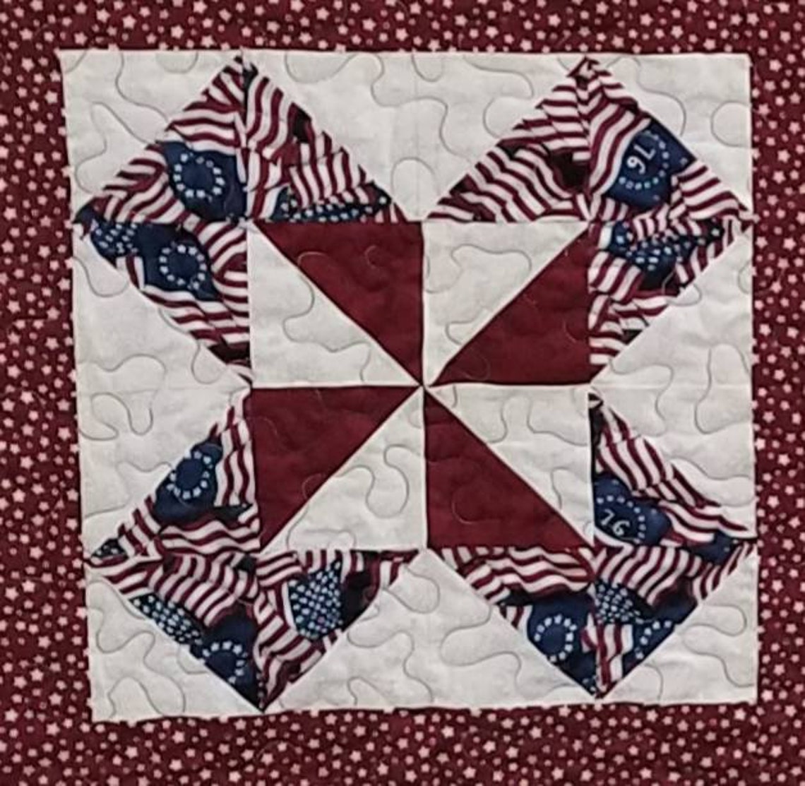 Patriotic Block Quilt - Etsy
