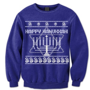 Happy Hanukkah Sweater. Holiday of Light Sweatshirt. Candle. Jewish ...
