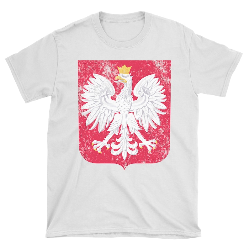 Poland Shirt. Polish Eagle Tee. Coat of Arms of Poland. - Etsy Norway