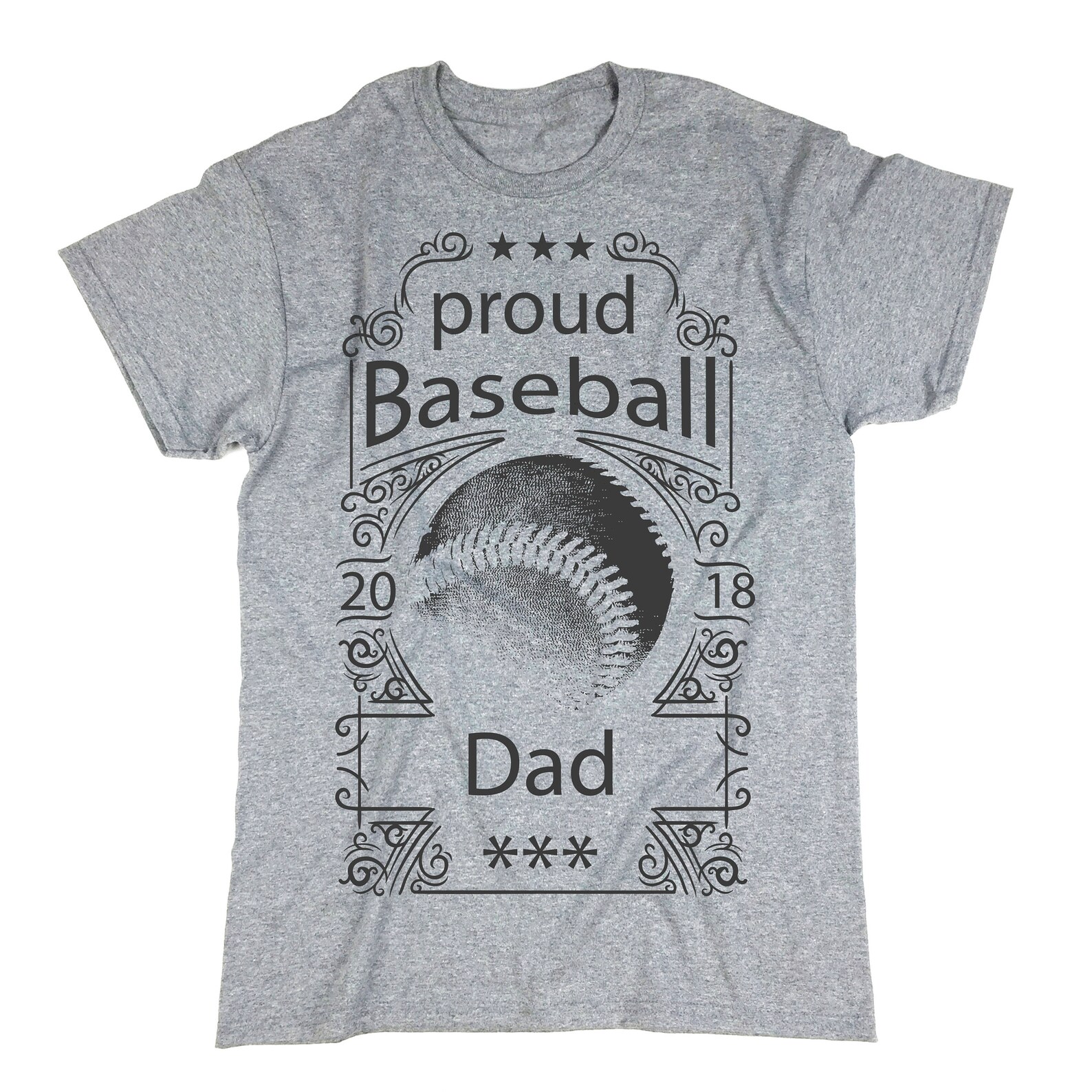 Proud Baseball Dad Shirt. Baseball Dad T-shirt. Father T-shirt. Tee ...