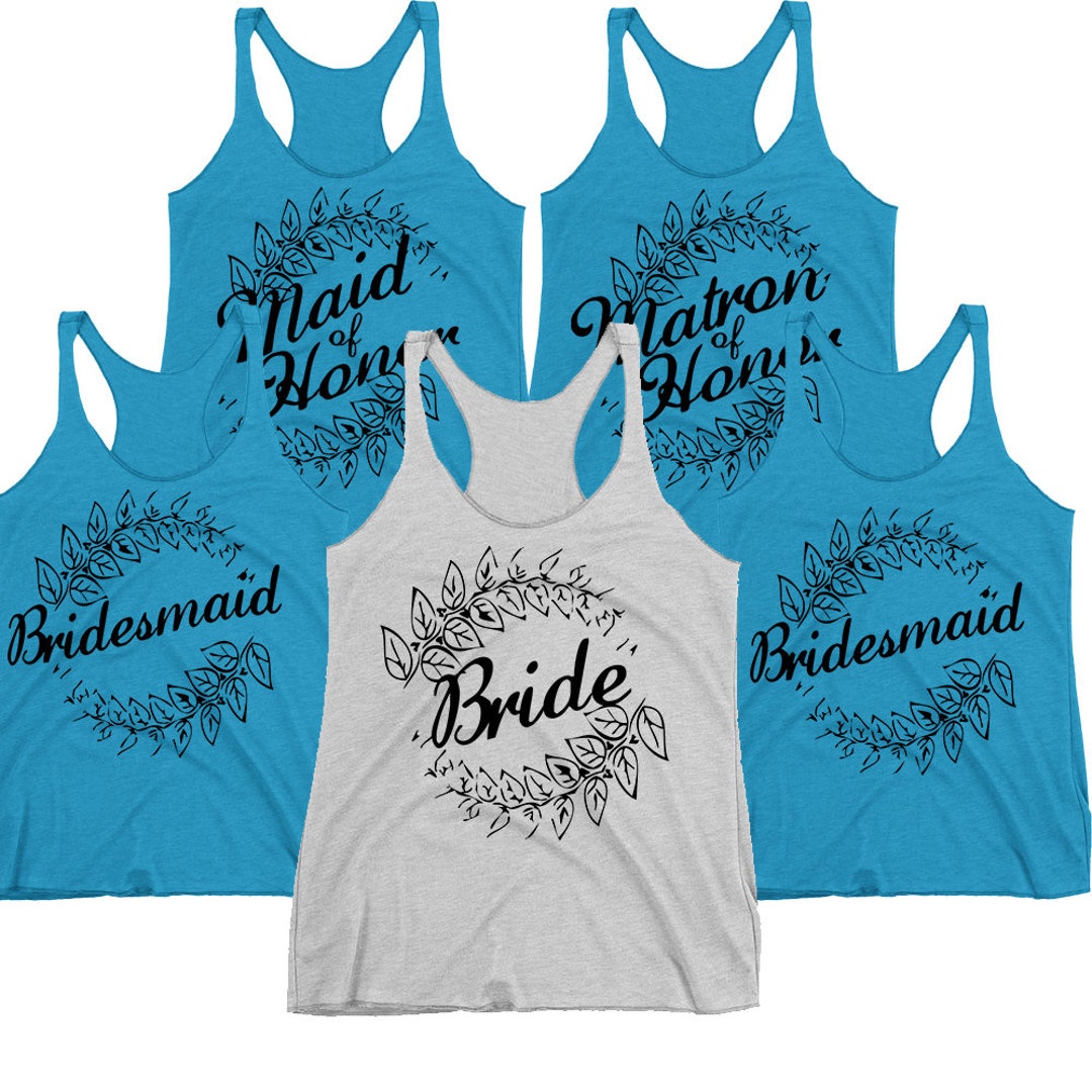 Bride Tank Top. Bridesmaid Tanks. Maid of Honor Shirt. Matron of Honor ...