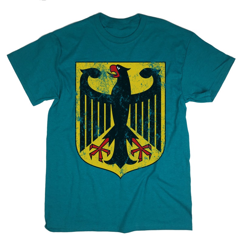 German Shirt. Coat Of Arms. German Eagle Tee. Vintage Look. | Etsy