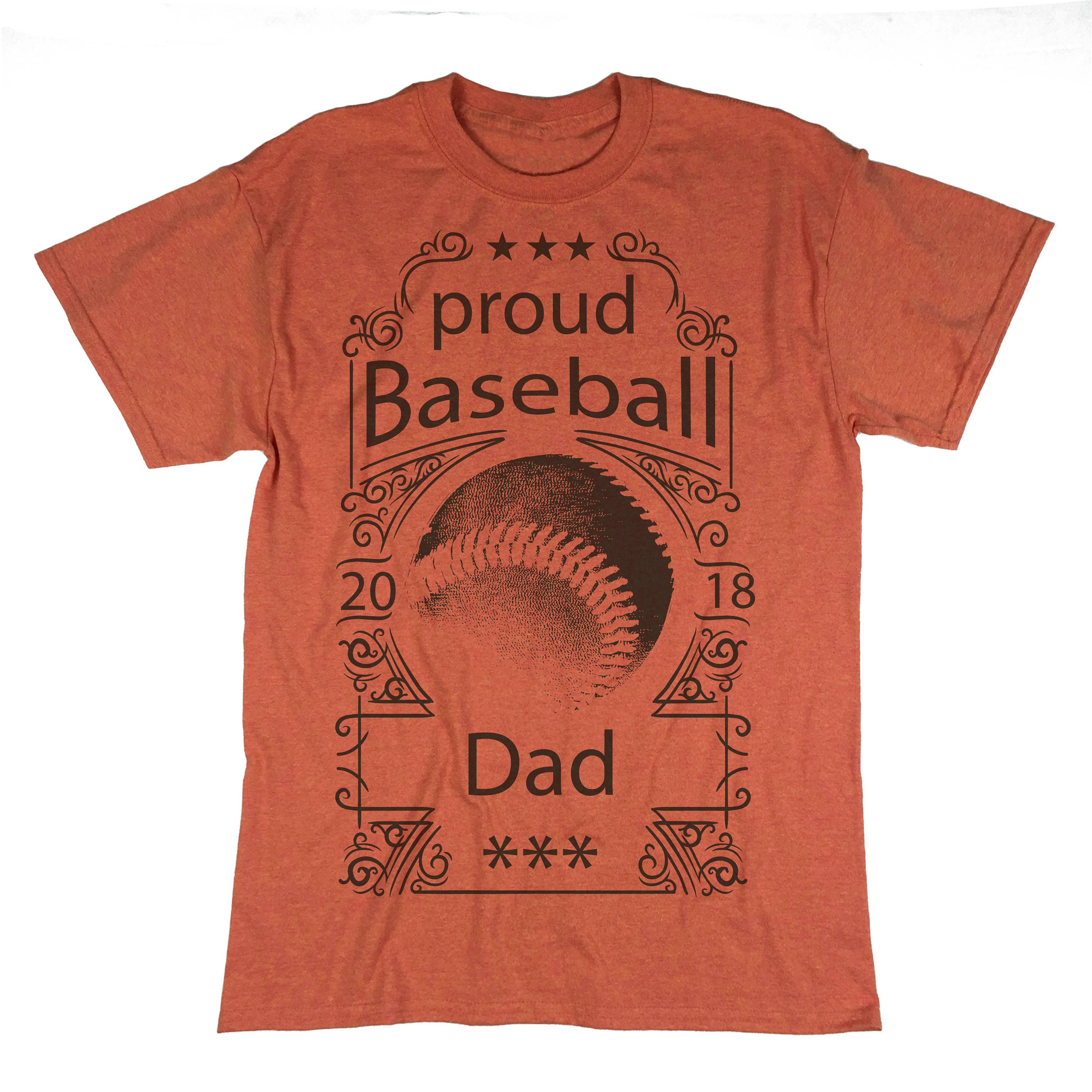Proud Baseball Dad Shirt. Baseball Dad T-shirt. Father T-shirt. Tee ...