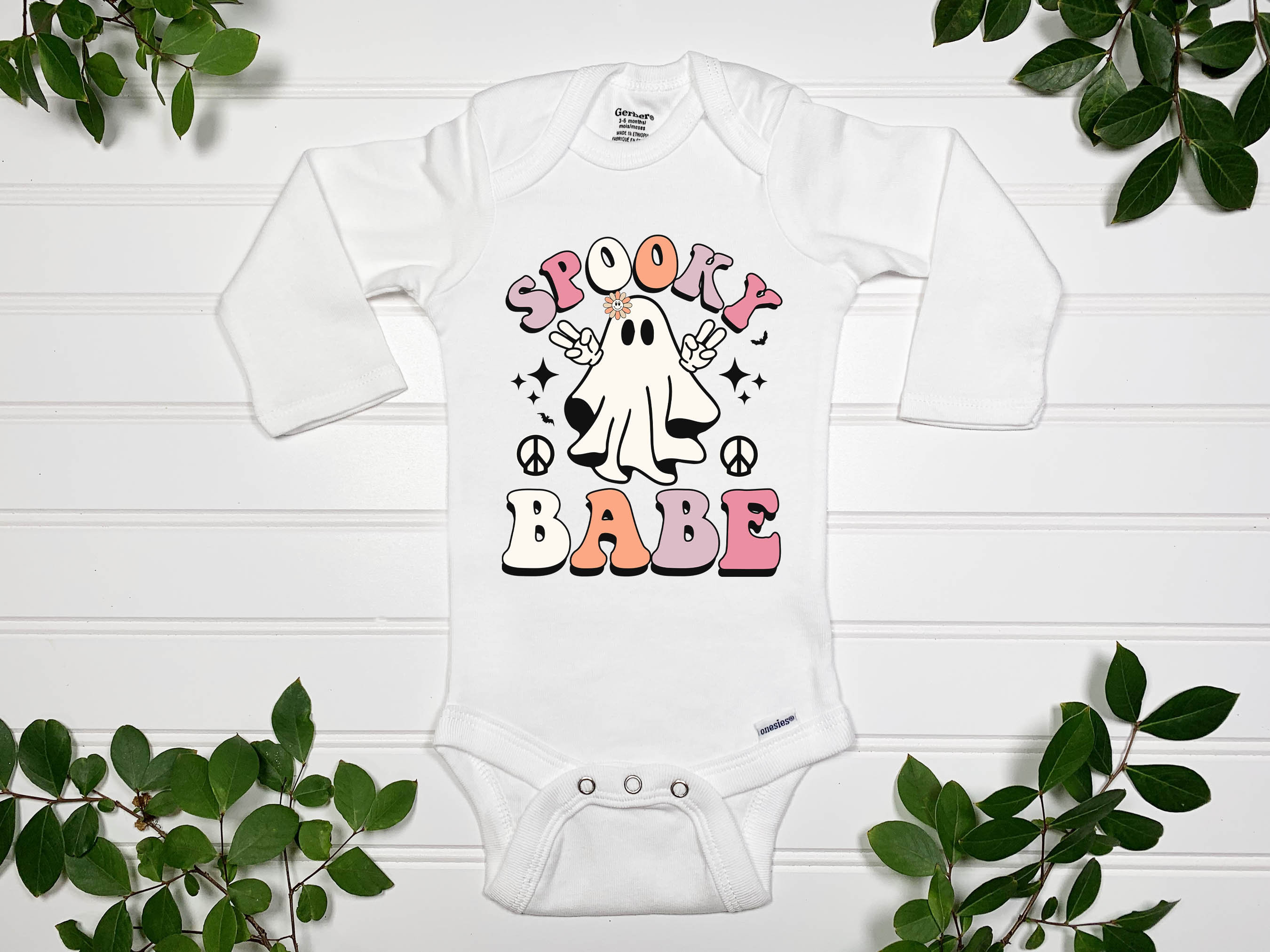 Spooky Baby Ghost Onesie® Retro Onesie® Fun Halloween - Etsy