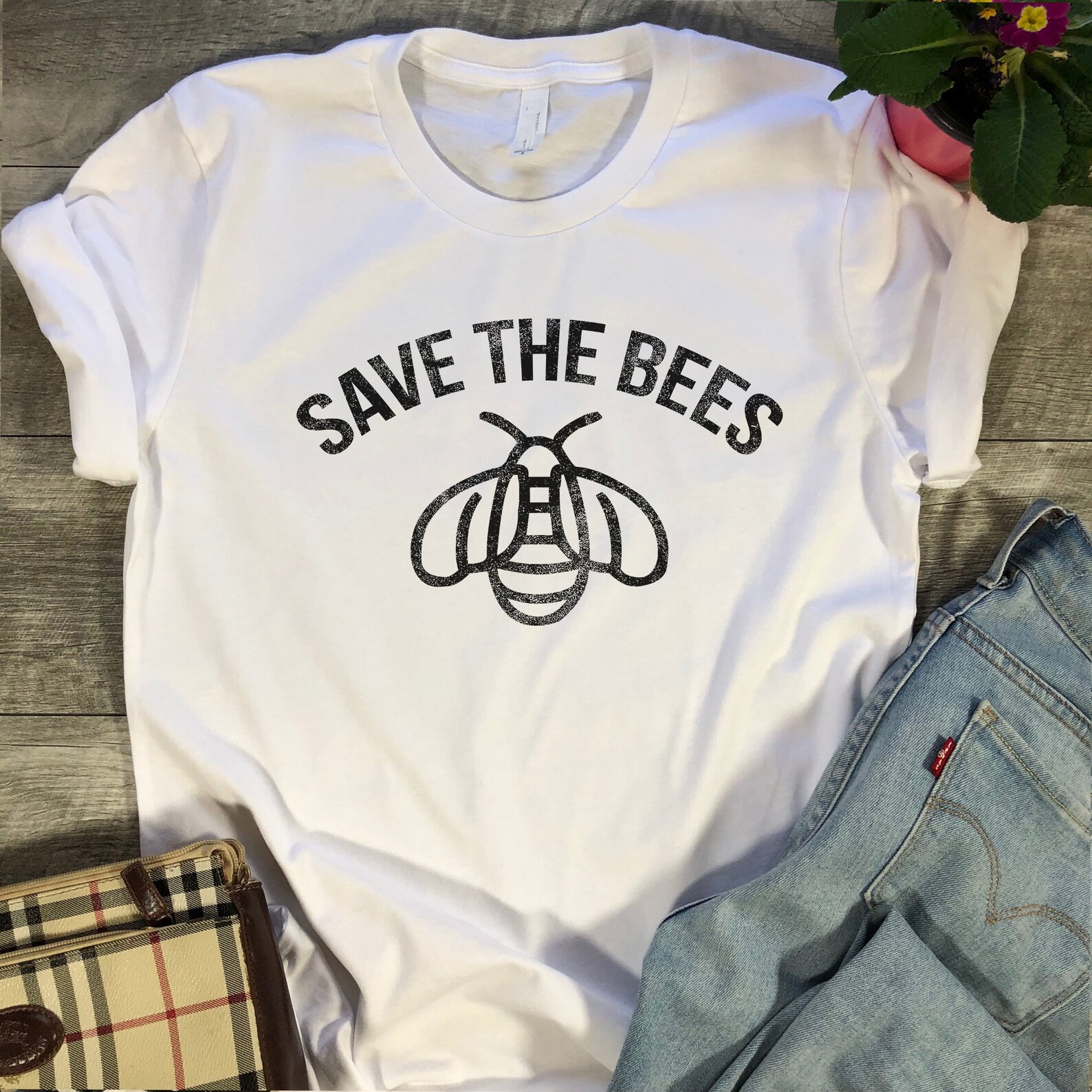 Save the Bees Shirt. Save the Bees T-shirt. Bee Tee. Unisex T-shirt ...
