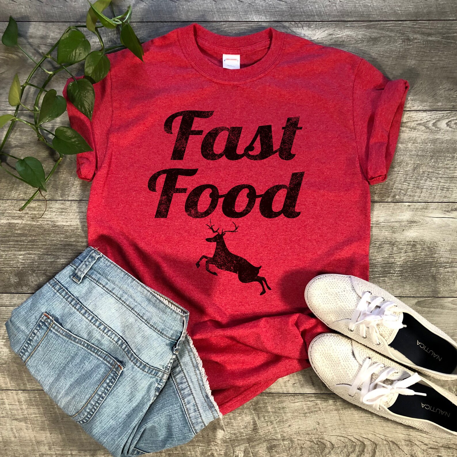 Fast Food Shirt. Deer Shirt. Funny Food Shirt. Food T-shirt. - Etsy
