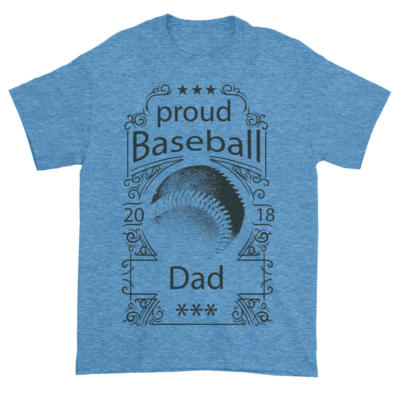 Proud Baseball Dad Shirt. Baseball Dad T-shirt. Father T-shirt. Tee ...