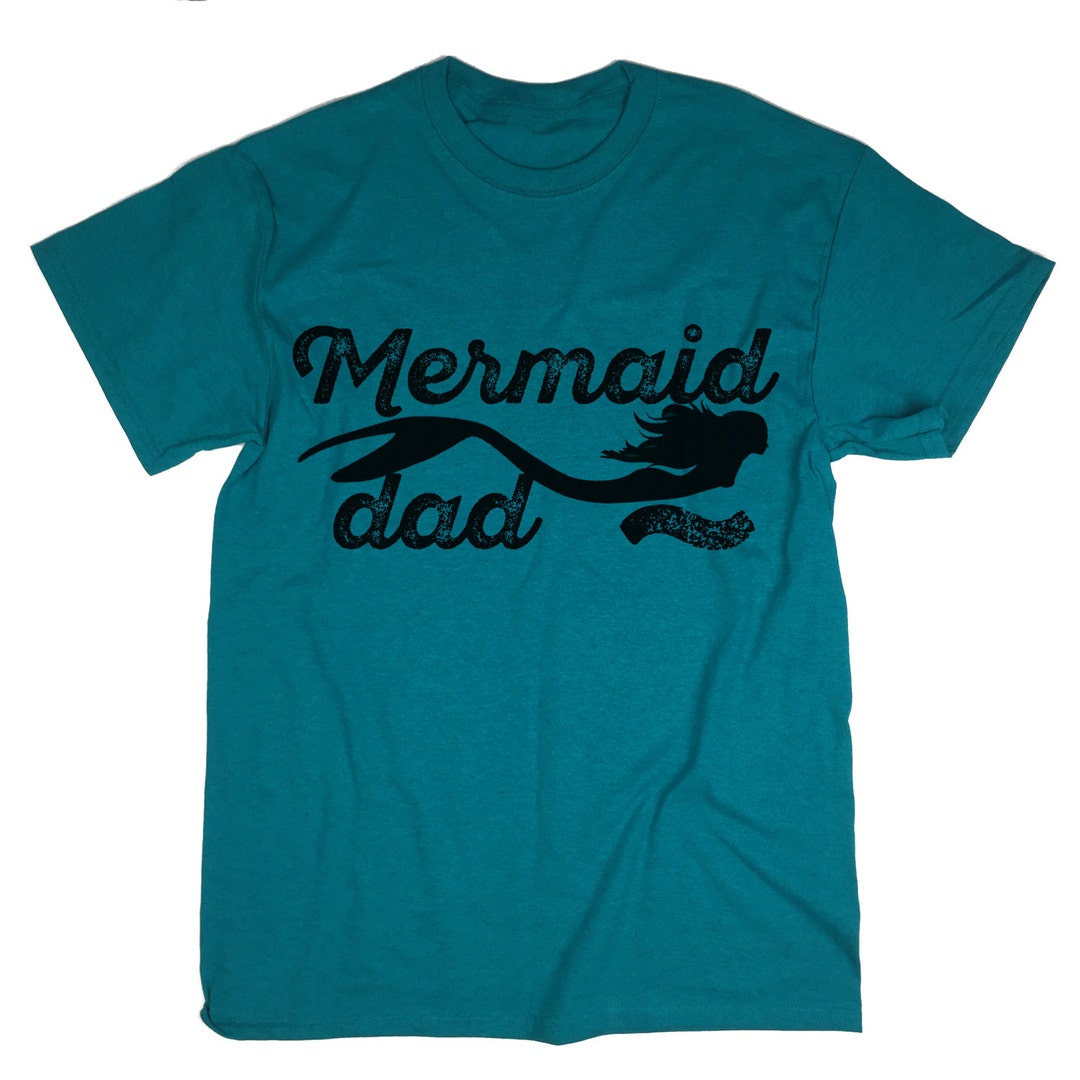 Mermaid Dad Shirt. Mermaid T-shirt. Mermaid Daddy. Top. Tee. New Dad ...