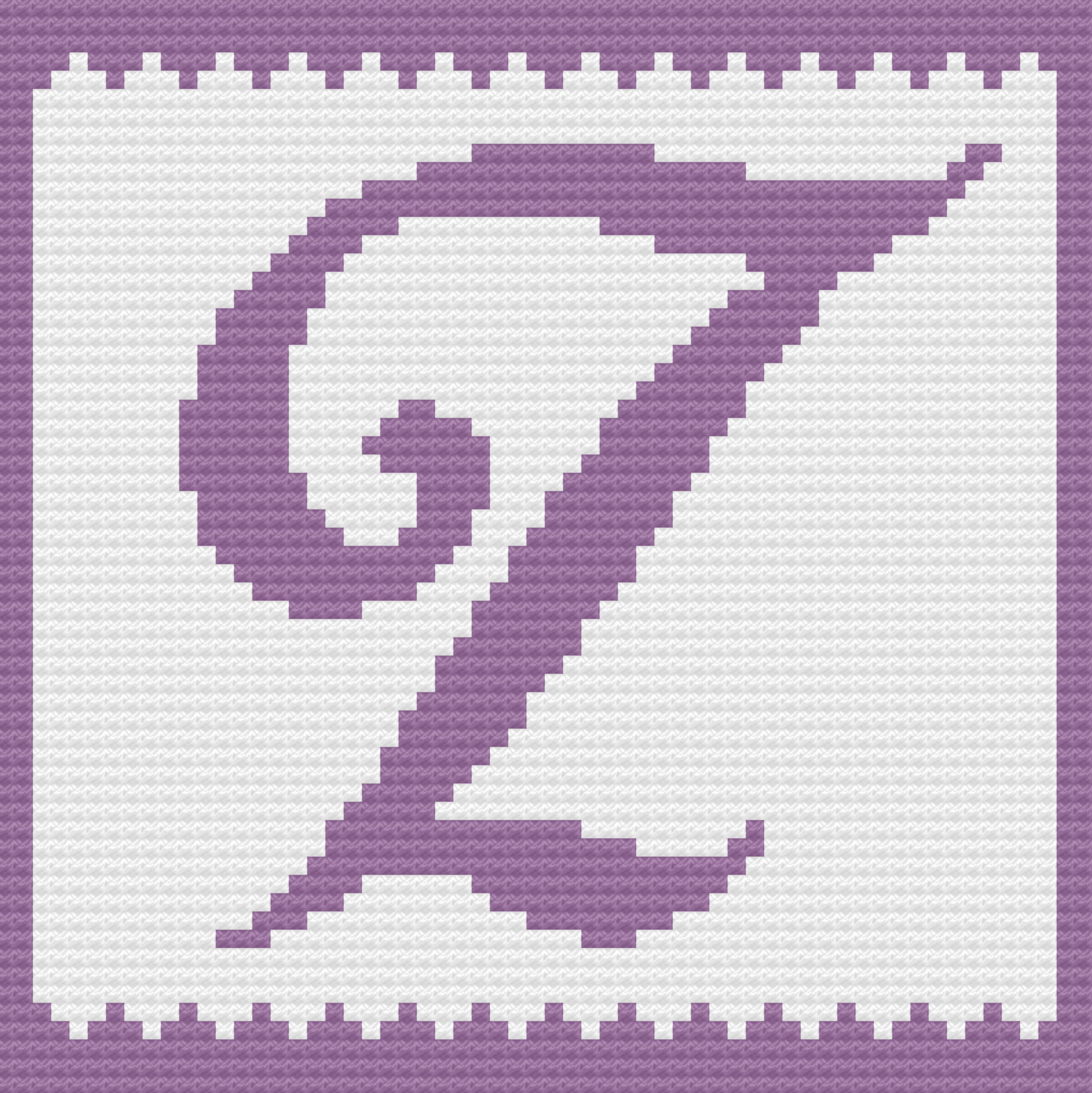 Letter Z, Swirly Kids Afghan, Crochet Pattern, Corner to Corner, C2C - Etsy