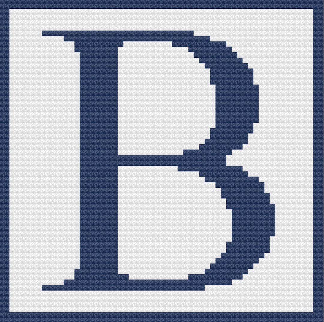 Letter B Kidtimes Afghan, Crochet Pattern, Corner to Corner, C2C - Etsy