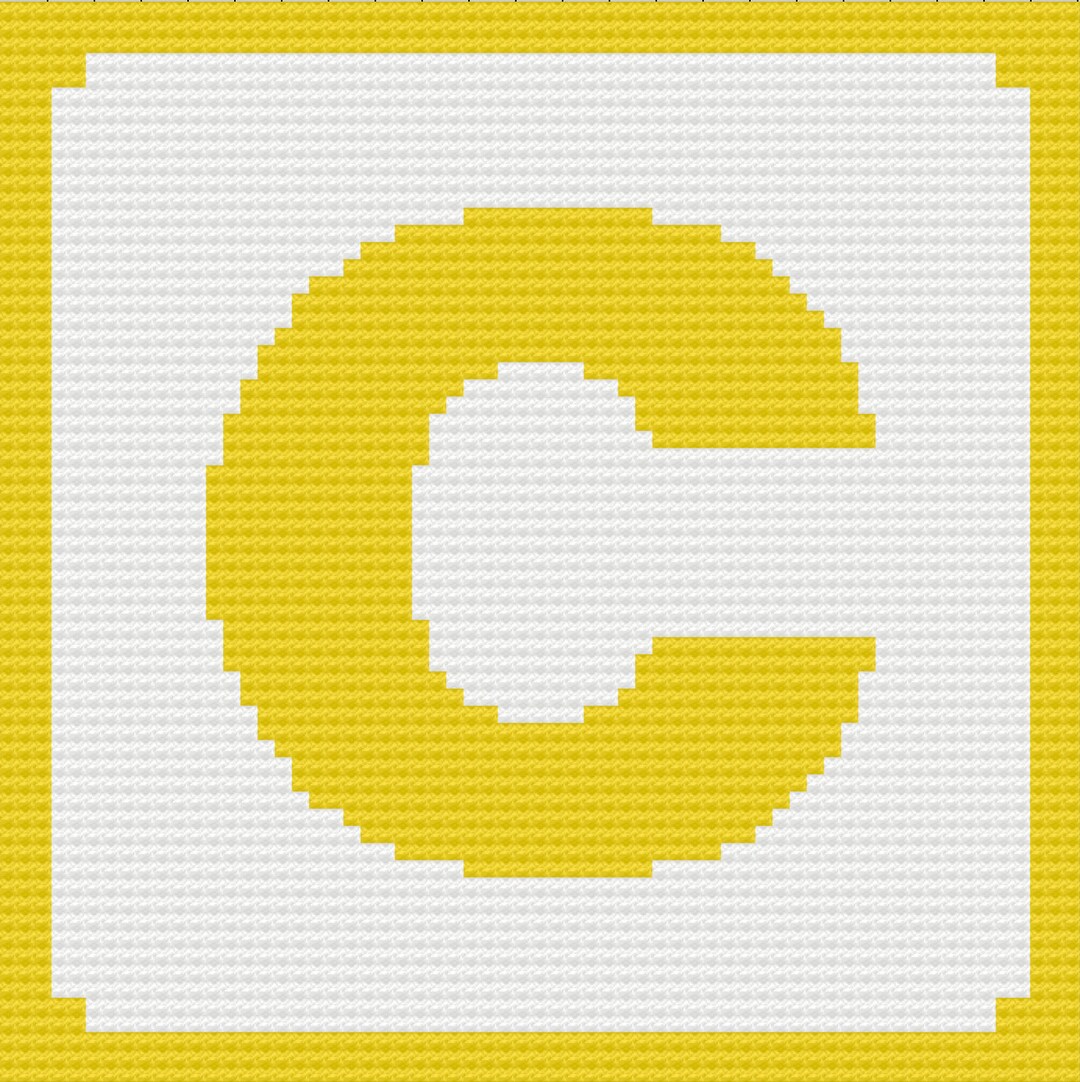 Letter C Block Afghan, Crochet Pattern, Corner to Corner, C2C - Etsy