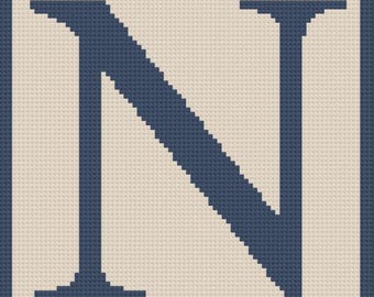 Letter A Twin Afghan, Crochet Pattern, Corner to Corner, C2C - Etsy
