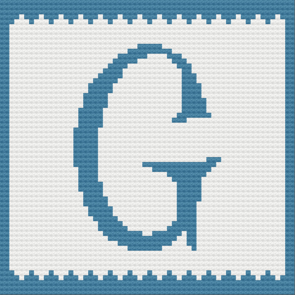 Letter G Kids Afghan, Crochet Pattern, Corner to Corner, C2C - Etsy