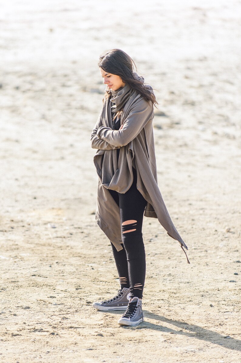 Futuristic Asymmetrical Hood Jacket/cyberpunk Jacket With - Etsy