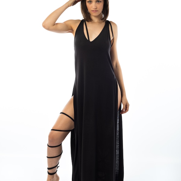 Thigh High Split Dress - Etsy