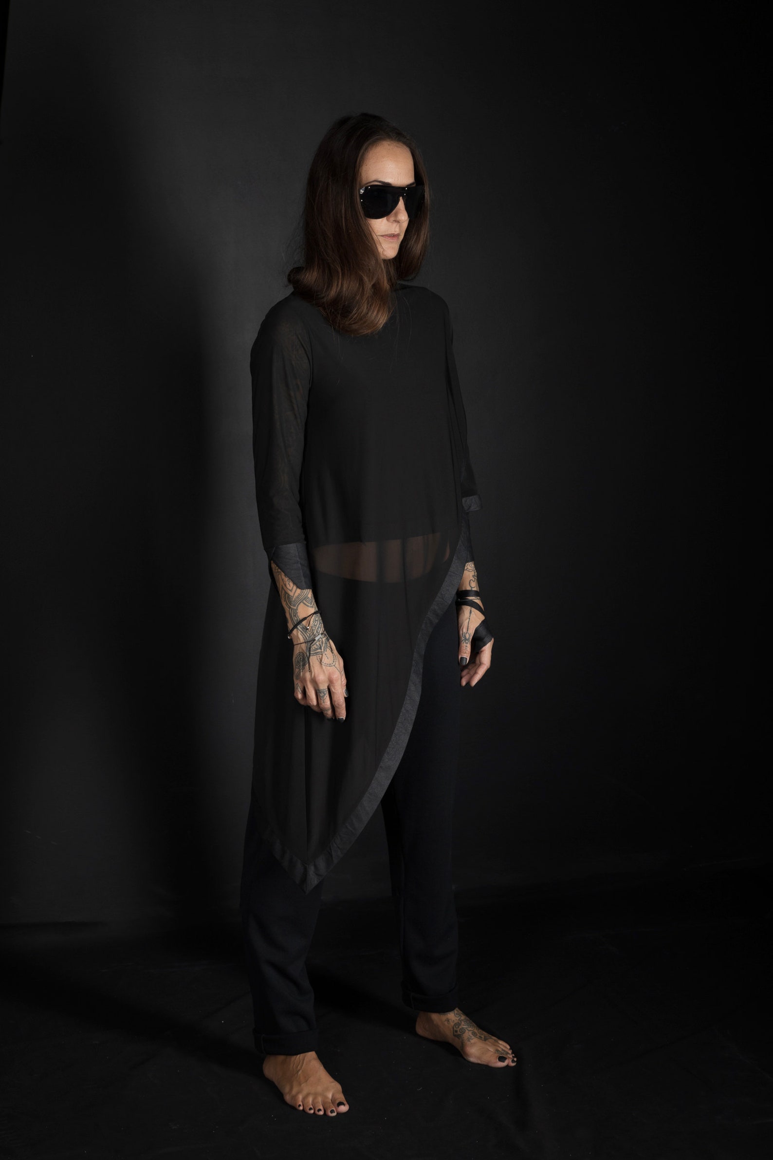 Basic Elastic Waist Back Pockets Pants-casual Edgy Womens Clothing - Etsy