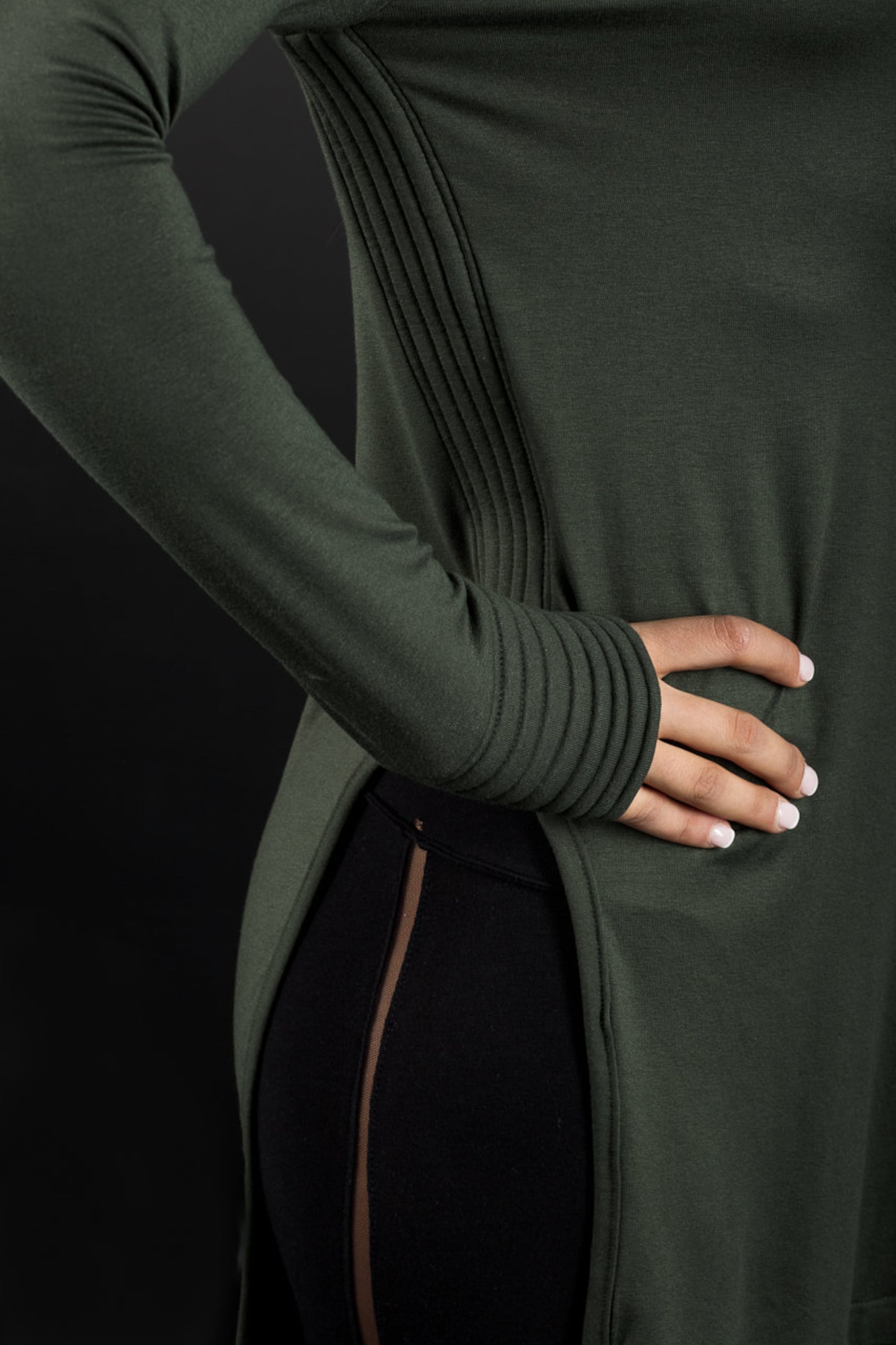 Side Split Edgy Casual Top/cyberpunk Side Split Top - Etsy