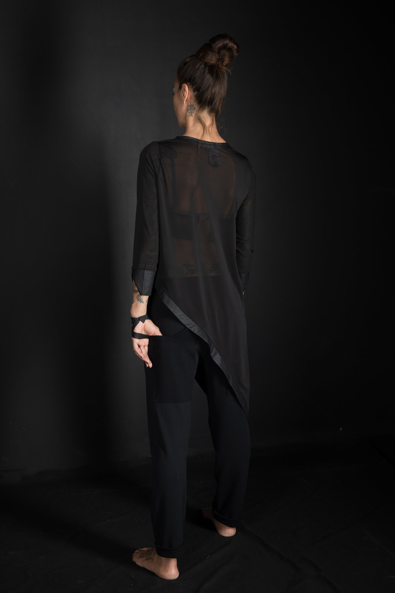 Basic Elastic Waist Back Pockets Pants | Etsy