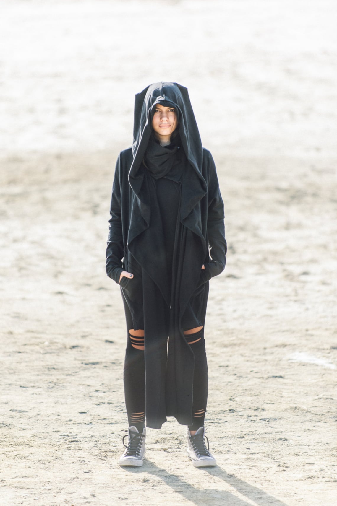 Dark Edgy Hood Jacket - Etsy