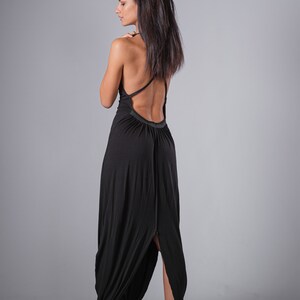 Futuristic Backless Long Dress/side Splits Full Dress/cyberpunk Long ...