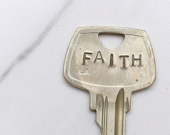 Faith Key Necklace - Etsy