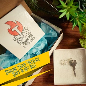 Men's Personalized Vintage Key Necklace - YOU Choose the Key and ...