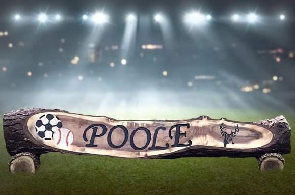 Custom Carved Wooden Log Sign | Etsy