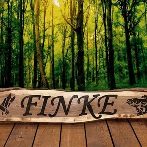 Custom Carved Wooden Log Sign - Etsy