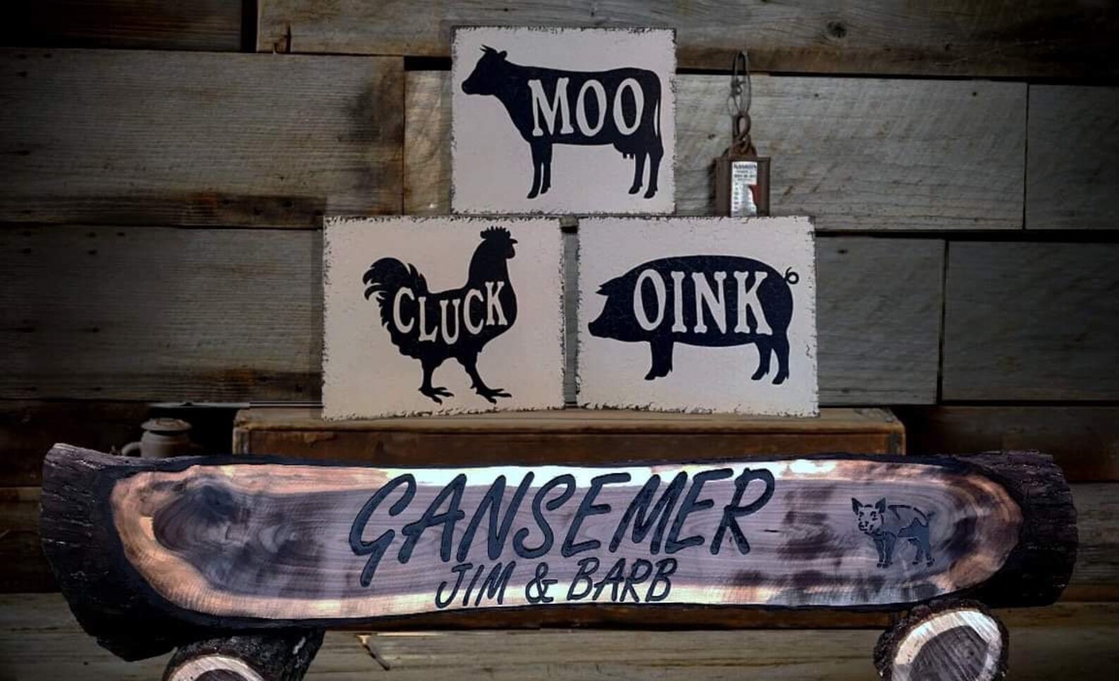 Custom Carved Wooden Log Sign - Etsy