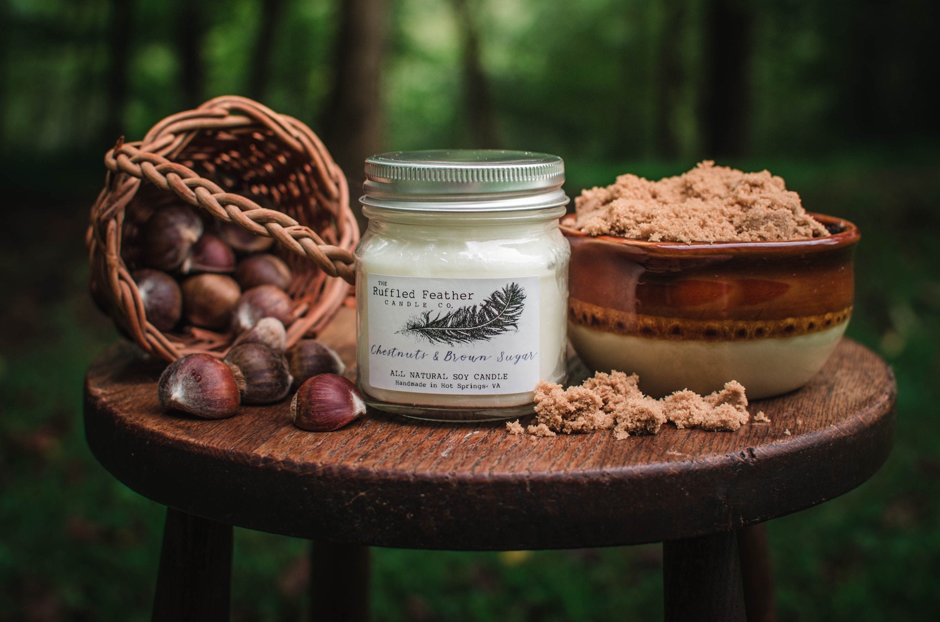 Chestnuts & Brown Sugar Soy Candle, All Natural Soy Candle, 10oz, The ...