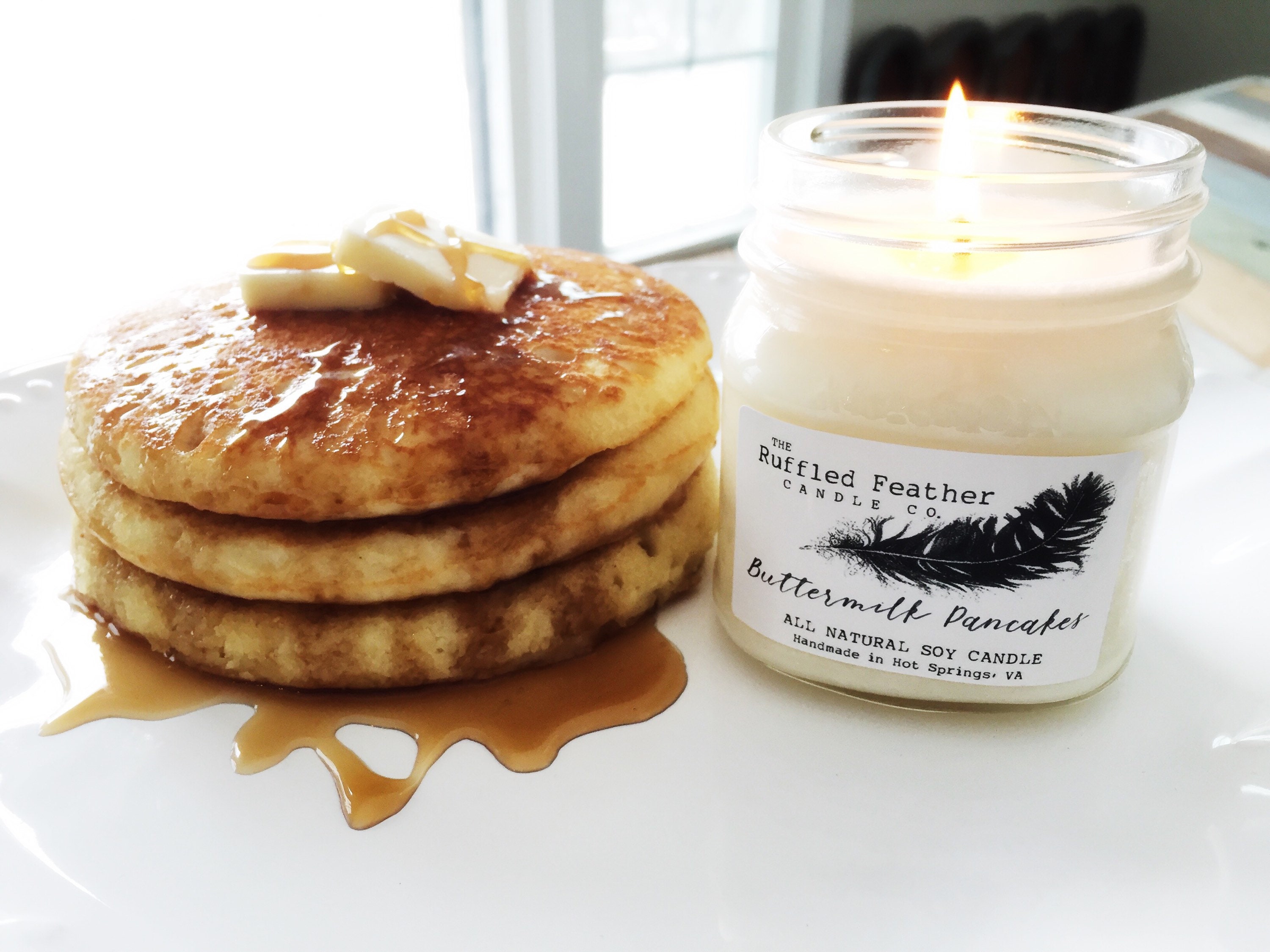 Buttermilk Pancakes Soy Candle, All Natural Soy Candle, 10oz, the ...