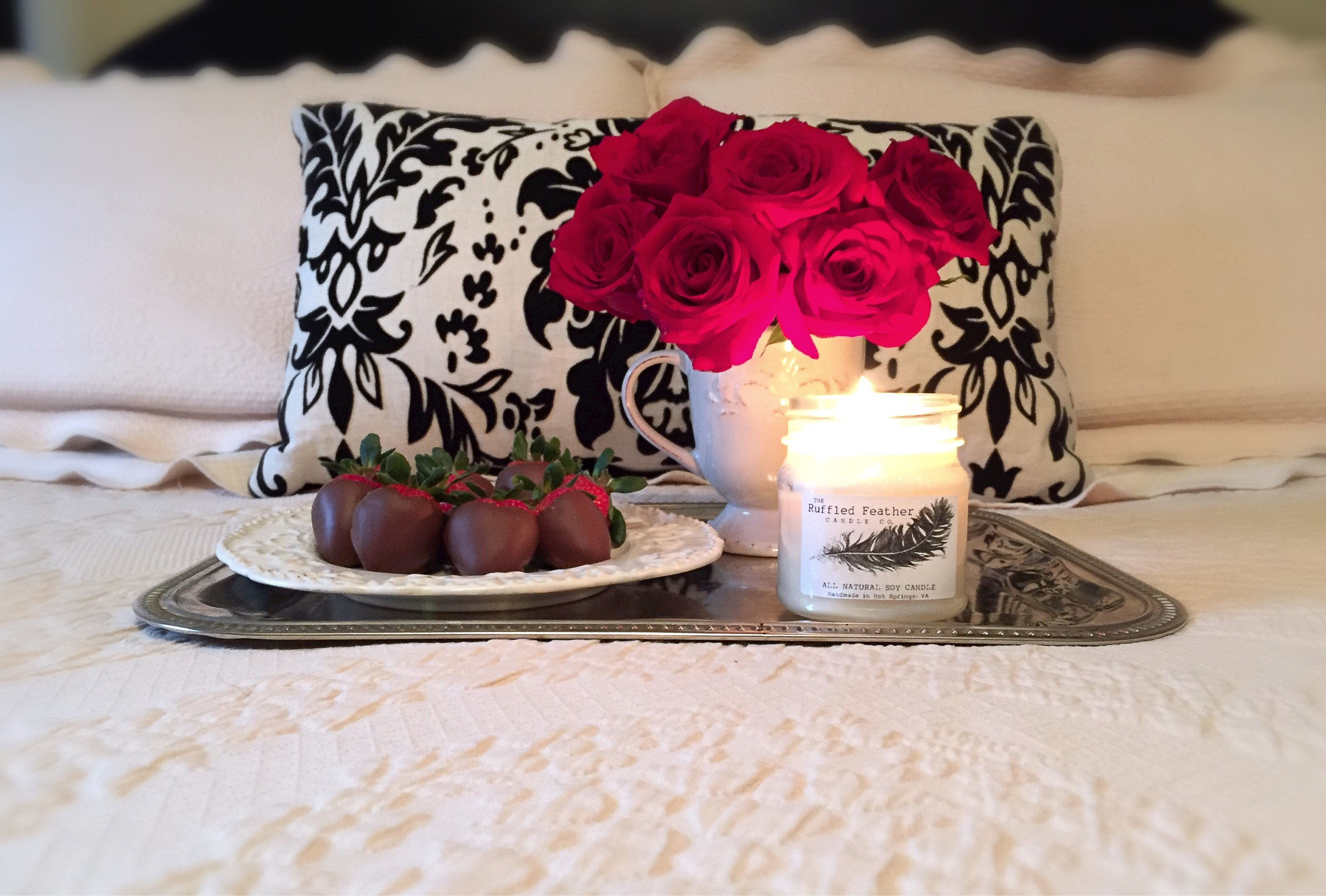 Blush All Natural Soy Candle 10oz The Ruffled Feather | Etsy