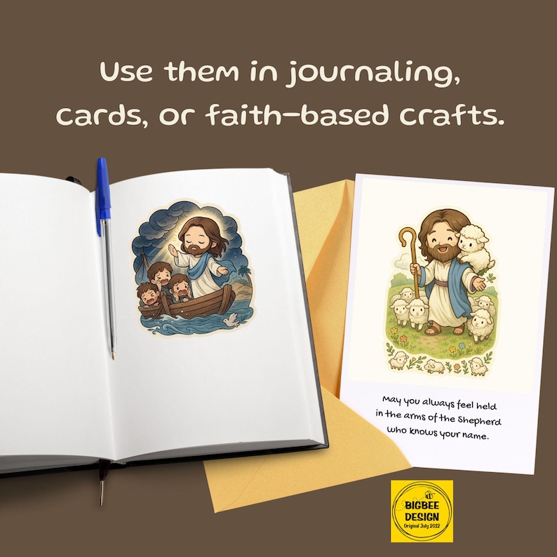 31 Bible Story Stickers Set | Chibi Bible Characters | Scripture ...