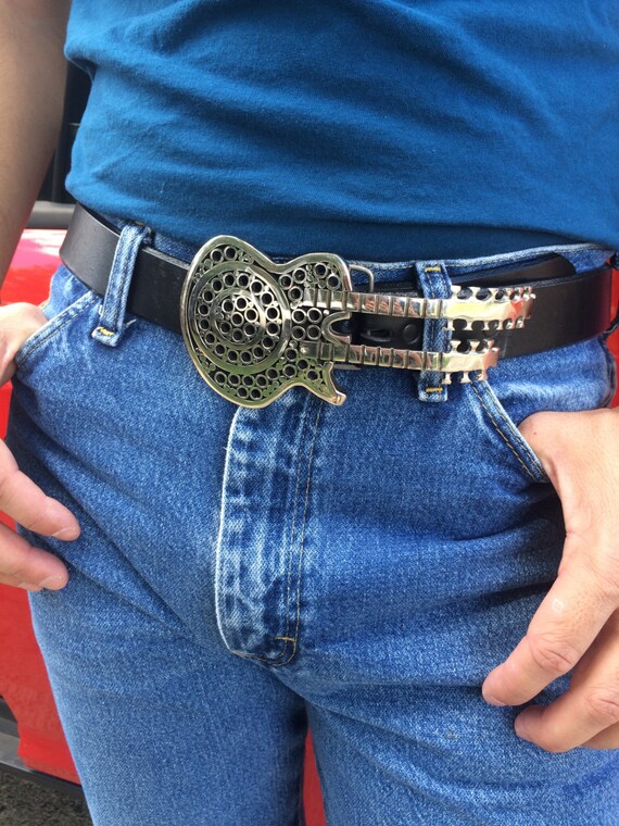 Double Neck Guitar Style Buckle | Etsy