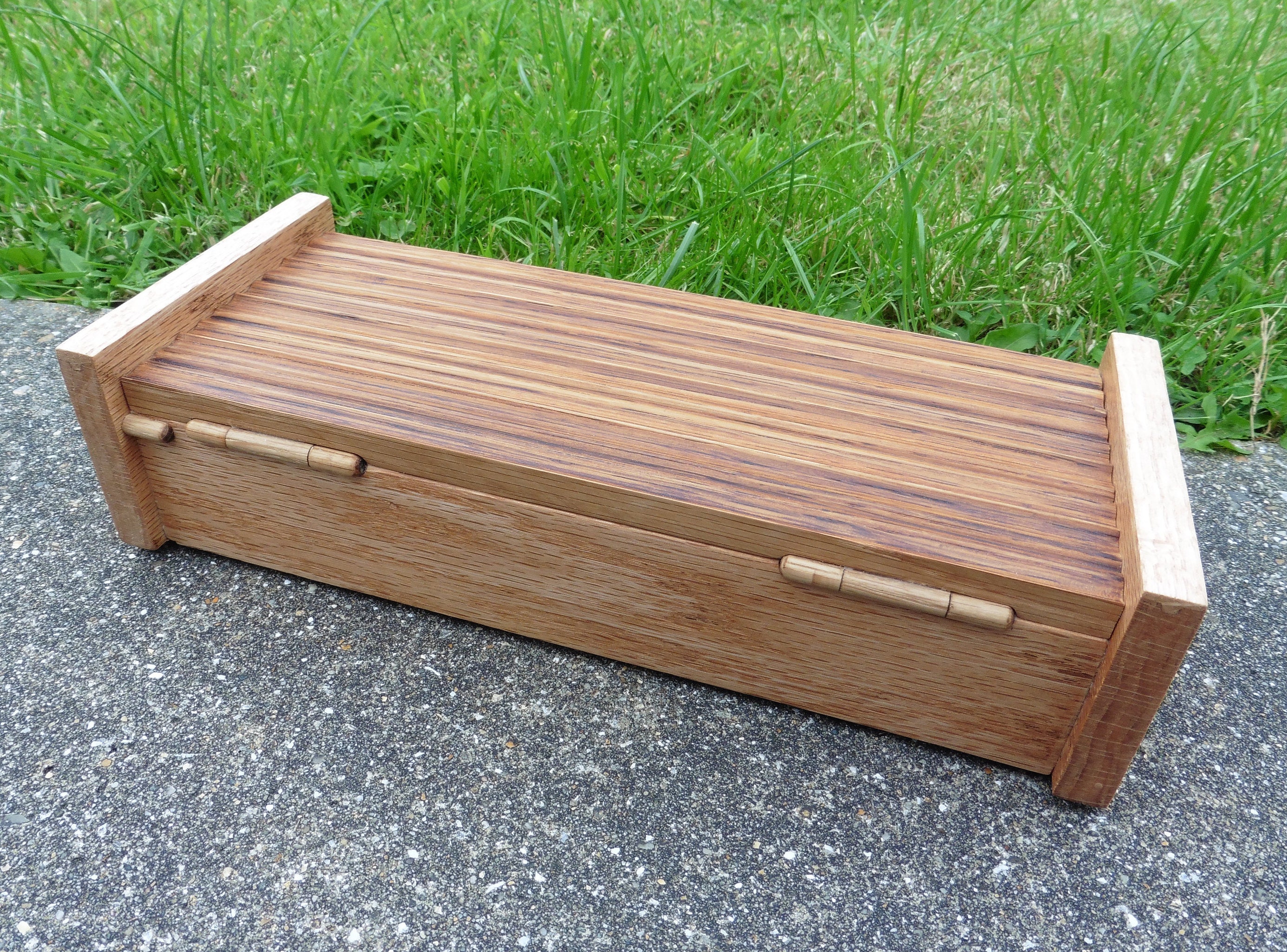 Hand Crafted Solid Oak Jewellery Box Gift Mens Womens Pretty ...