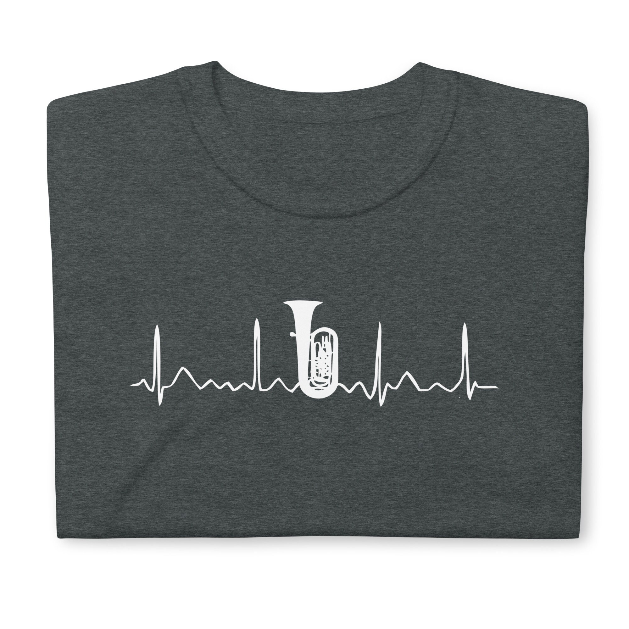 Tuba Tees, Tuba Shirts, Tuba Player Shaped Heartbeat, Tuba Tshirts ...