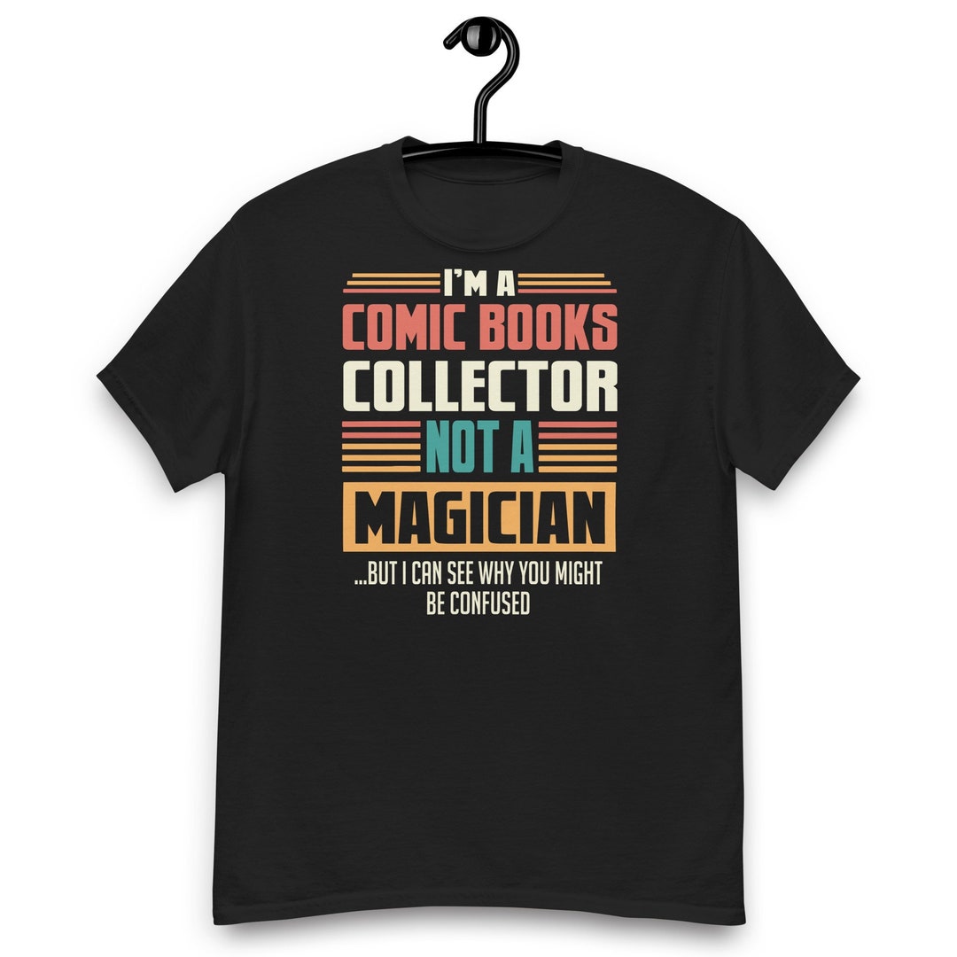 Comic Books Collector, Comic Collector Tee, Comic Collection Tee, Comic ...