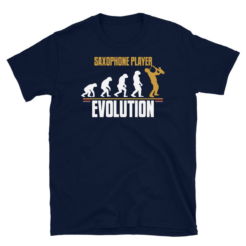 Saxophone Evolution Tee Sax Tshirt Sax Tee Sax Shirt Sax | Etsy