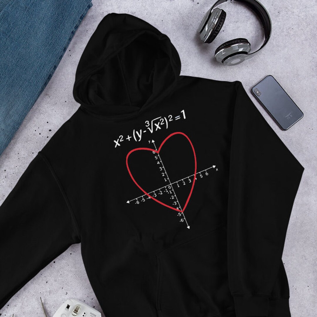 Math Graph Hoodie Love Graph Hoodie Math Love Hoodie Valentines Day ...