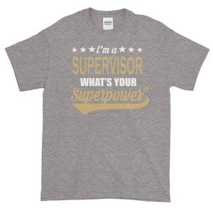 Cool Supervisor Tee / Supervisor Gift / Superpower T Shirt / Supervisor ...