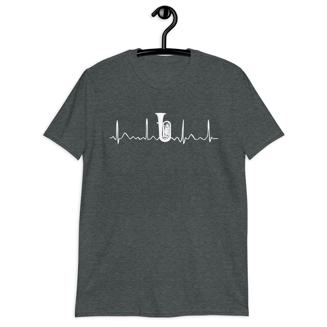 Tuba Tees, Tuba Shirts, Tuba Player Shaped Heartbeat, Tuba Tshirts ...