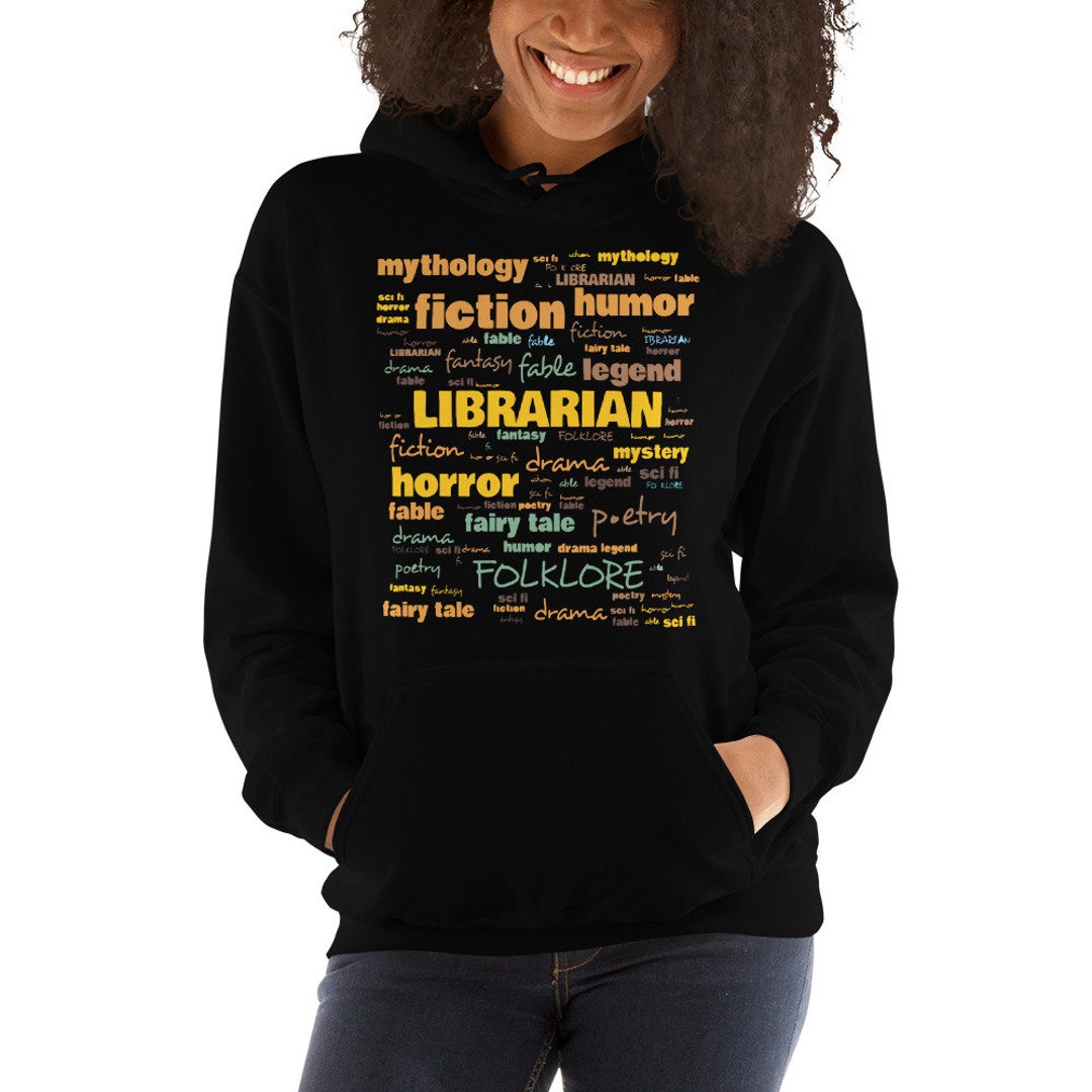 Librarian Hoodie Librarian Gift Gift for Librarian Librarian Job ...